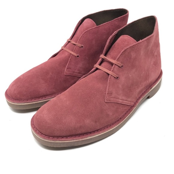 Clarks | Shoes | Clarks Originals Sz 9 Red Mens Suede Chukkas Like New ...